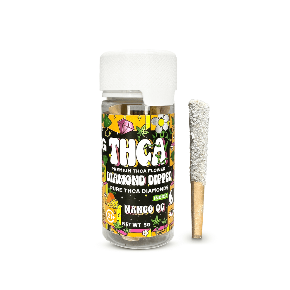 THCA DIAMOND DIPPED PRE-ROLLS • 5 FULL GRAMS • MANGO OG – Creator Made
